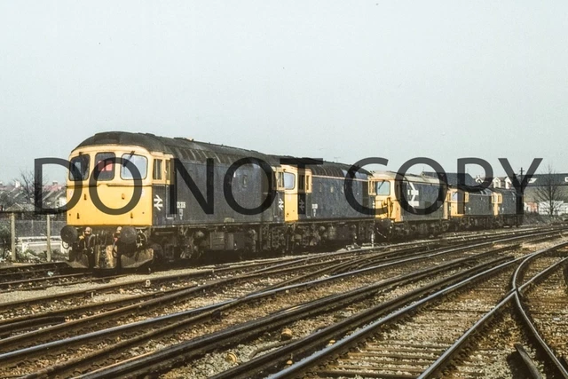 UK DIESEL TRAIN Railway Photograph Of Class 33 33206 Loco. (Rm33-358) £ ...
