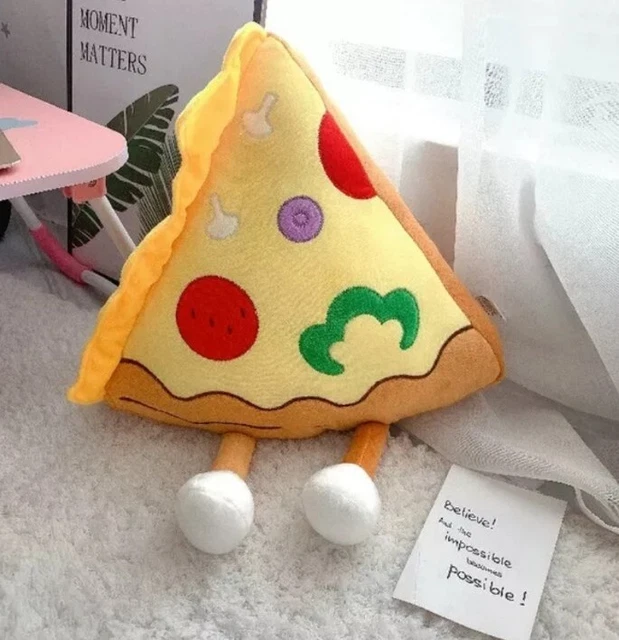 SLICE OF PIZZA Soft Toy Shaped Like Slice Pizza Plush Kawaii 35x45cm £ ...