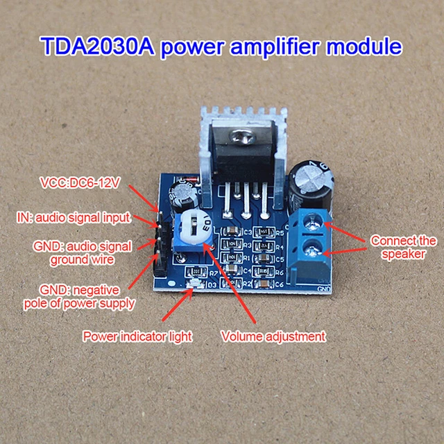 TDA2030 MODULE POWER Supply TDA2030 Audio Amplifier Board Module ...