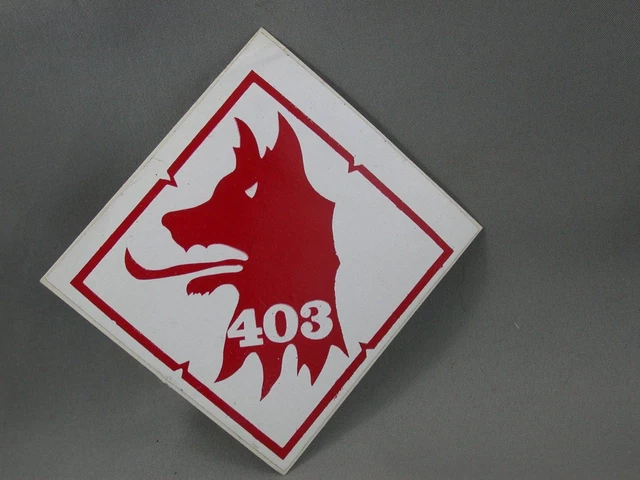 403 SQDN RED Wolf Airwing ? Fighter Group ? Decal Military Arms Show ...