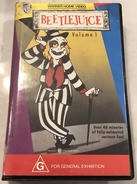 BEETLEJUICE ANIMATED SERIES Volume 1 Rare 1989 VHS Video Tape Big Box ...