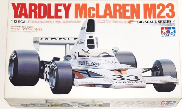 TAMIYA 1/12 BIG Scale No.15 YARDLEY McLAREN M23 Plastic Model Kit EUR 166,80 - PicClick DE