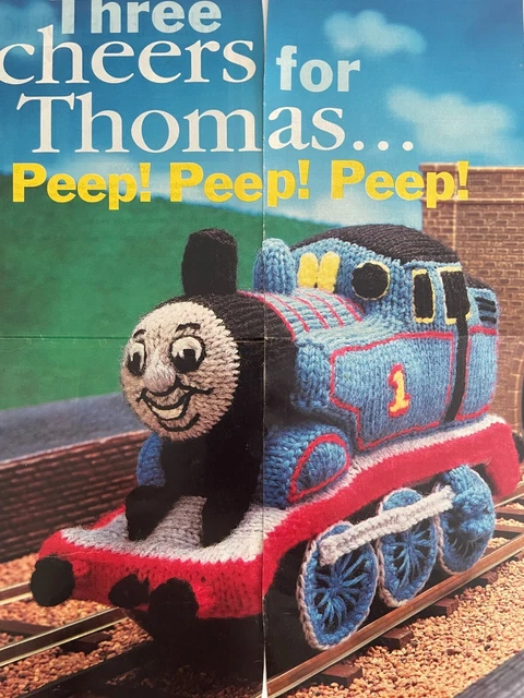 RARE KNITTING PATTERN Alan Dart Thomas the Tank Engine toy 23cm long DK ...