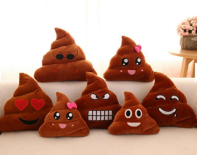 EMOJI PLUSH TOY Poop Poo Family Emoticon Cushion Sofa Deko Ausdruck ...