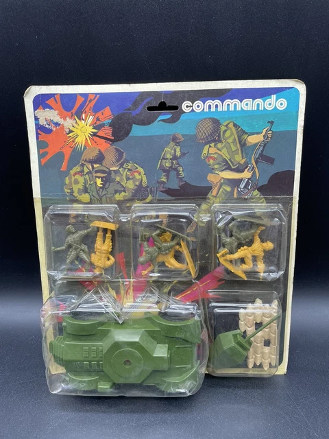 1970S# COFALU COMMANDO COMMANDOS PLAYSET SOLDIERS WAR SOLDATS#sealed ...