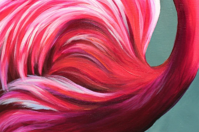 NOVAARTE ACRYL BILD Gemälde Abstrakte Malerei Modern Flamingo Kunst XXL ORIGINAL EUR 269,95 ...
