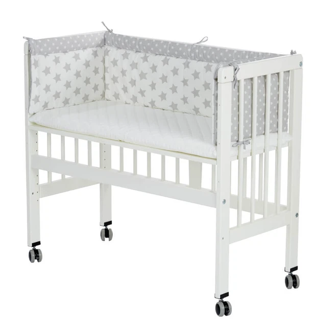ALVI BEISTELLBETT WEISS für Bo x spring-Bett Nestchen Stars silber EUR ...