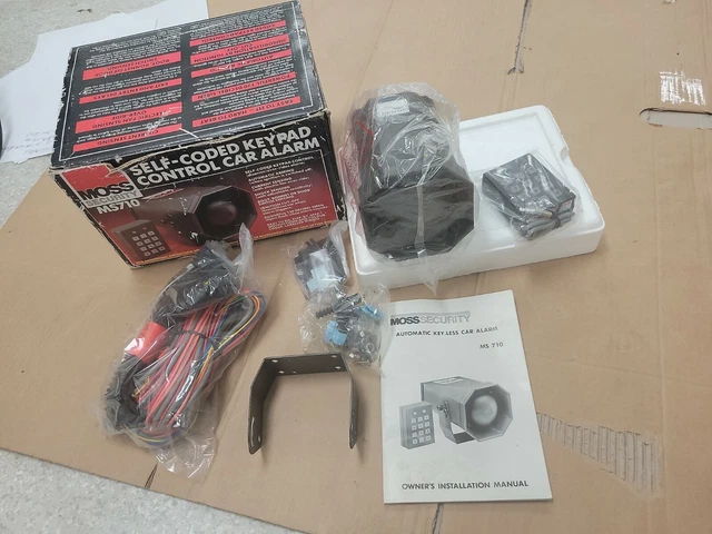 MOSS SECURITY MS710 Classic Car Alarm Immobiliser 80’s Keypad - BRAND ...