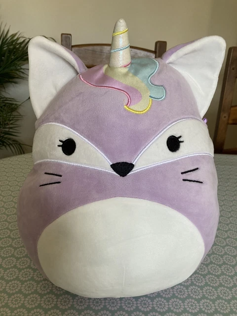 SQUISHMALLOWS SHARDE FOXICORN Soft Plush Toy Purple Rainbow 12” Fox ...