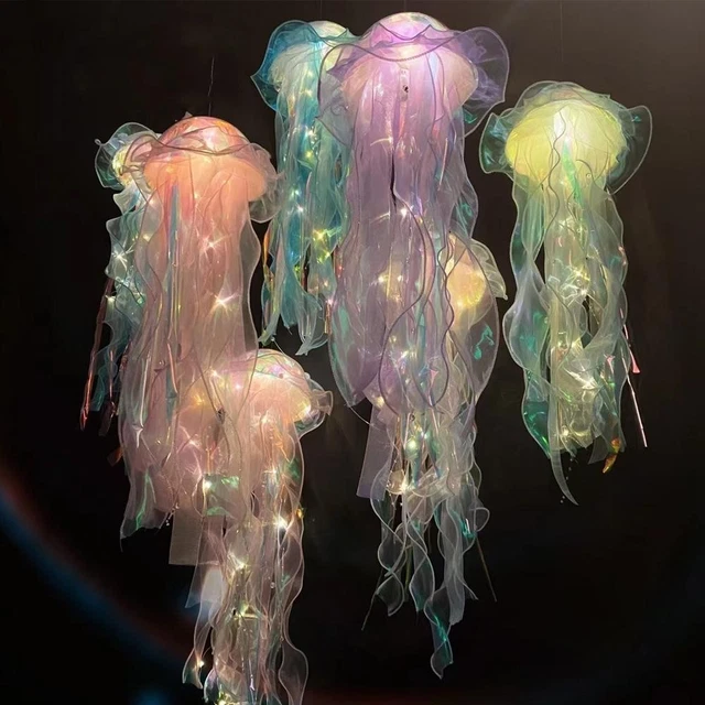 LED JELLYFISH LAMP Aquarium Bedside Night Color Changing Atmosphere ...
