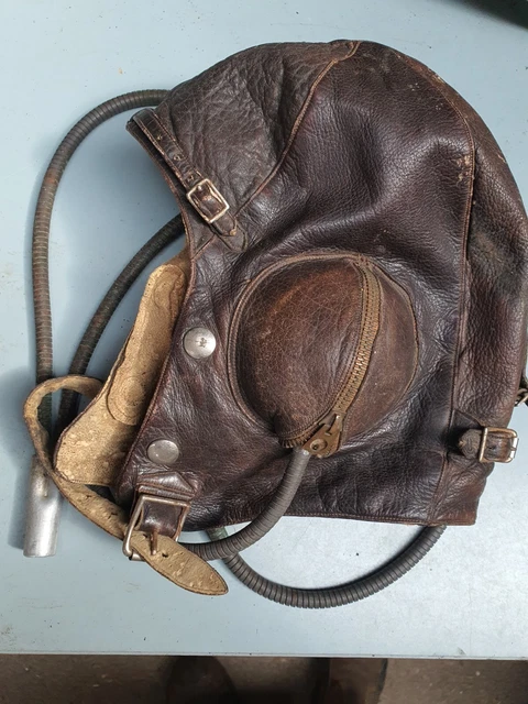 RARE AUSTRALIAN WW2 Raaf Pilots Flying Helmet EUR 633,76 - PicClick FR