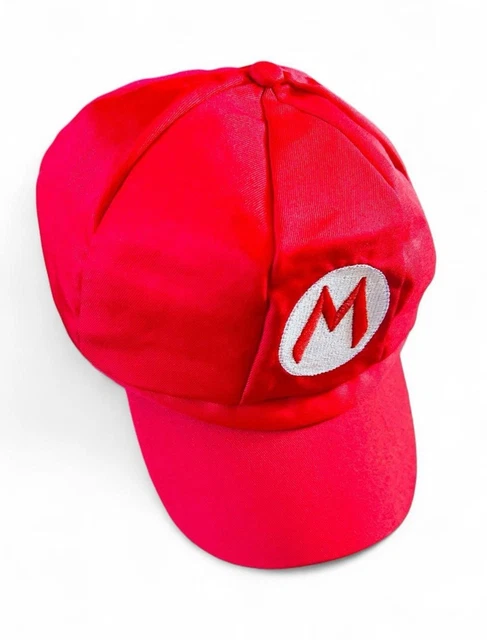 RED SUPER MARIO Fancy Dress Costume Hat Cap Nintendo Cosplay Comicon ...