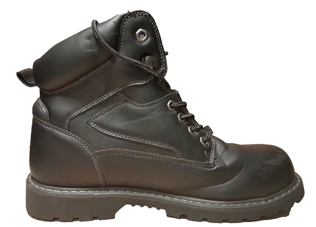 COLEMAN WORK BOOTS Mens Size 11 Black Steel Toe £18.68 - PicClick UK