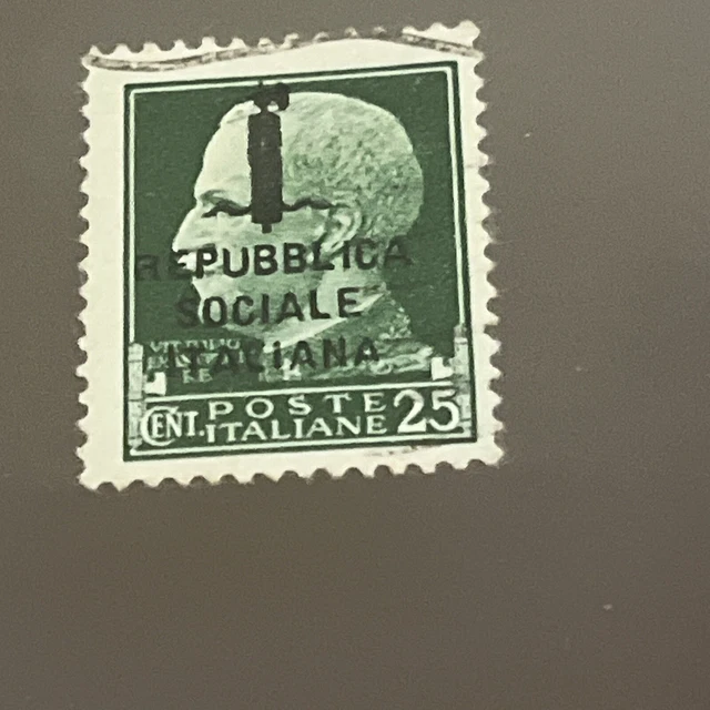 POSTE ITALIANE-FRANCOBOLLO-CENT. 25-REGNO D'italia-Vitt. Em. Iii -R.s.i ...