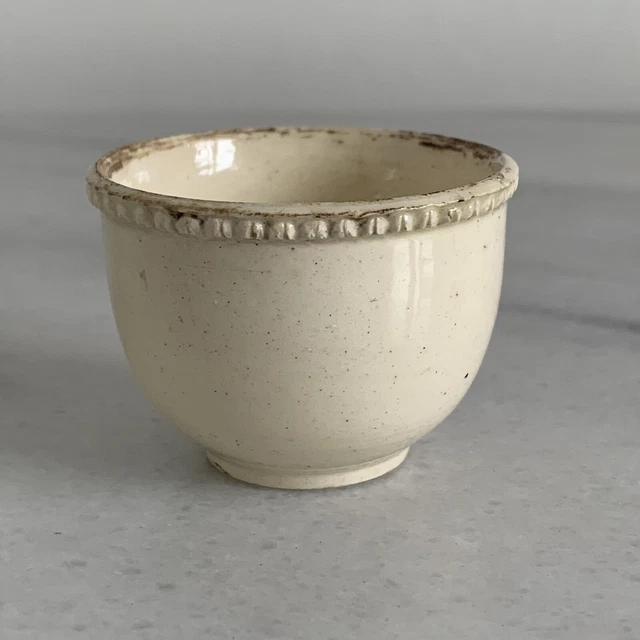 ANTIQUE ENGLISH 18TH Century Creamware Childrens Toy Tea Bowl / Cup ...