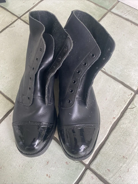 GENUINE BRITISH ARMY AMMO BOOTS 10m Military Royal Guards/Cadets ...