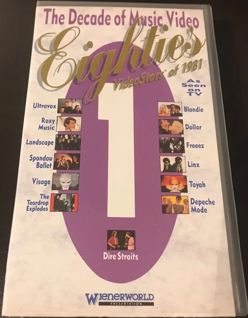 THE DECADE OF Music Video Vhs Rare Eighties Video Stars Of 1981 Pop ...