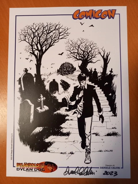 STAMPA BONELLI DYLAN Dog Firmata Daniele Caluri Napoli Comicon 2022 EUR ...