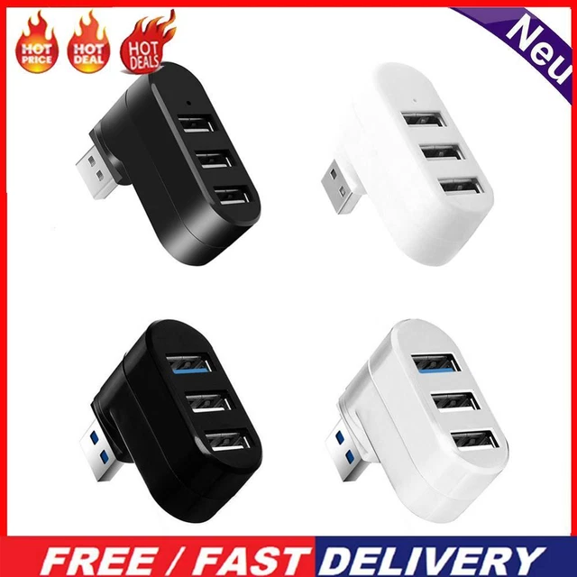 USB3.0/2.0 HUB ROTATE Multiport Hub Adapter 3 Ports 5Gbps USB Dock for ...