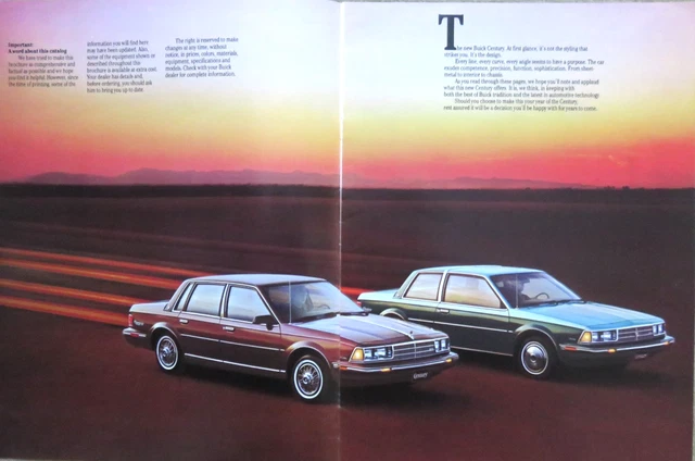 1982 BUICK CENTURY USA Prospekt Brochure, 12 Seiten EUR 7,95 - PicClick DE