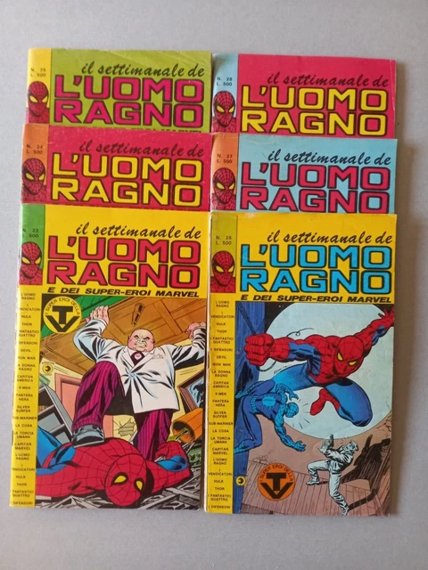 IL SETTIMANALE DELL'UOMO Ragno Ed. Corno 18 Numeri In Blocco EUR 9,99 - PicClick IT