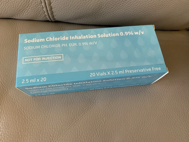 SODIUM CHLORIDE INHALATION Solution 0.9% Sodium Chloride NaCl 20 x 2 ...