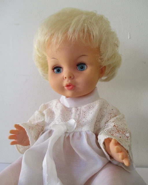 VINTAGE 1960S /70S Palitoy Teeny Tiny Tears 12 inch Baby Doll Good Hair ...