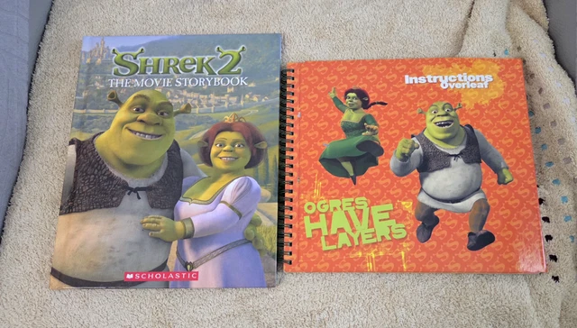 SHREK BOOKS X 2 - Shrek 2 The movie Storybook & Shrek 2 Stencil Book ...