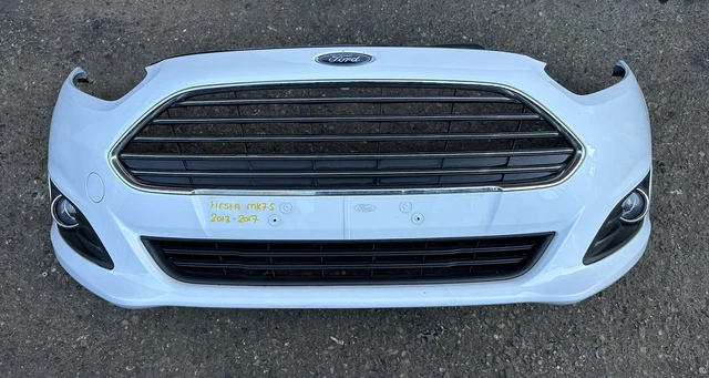 FORD FIESTA MK7.5 Complete Front Bumper Genuine 2013-2017 Frozen white ...