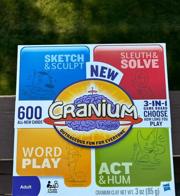 HASBRO CRANIUM 3 In 1 Board Game Adult 4+ Players 2009 New Sealed Award ...