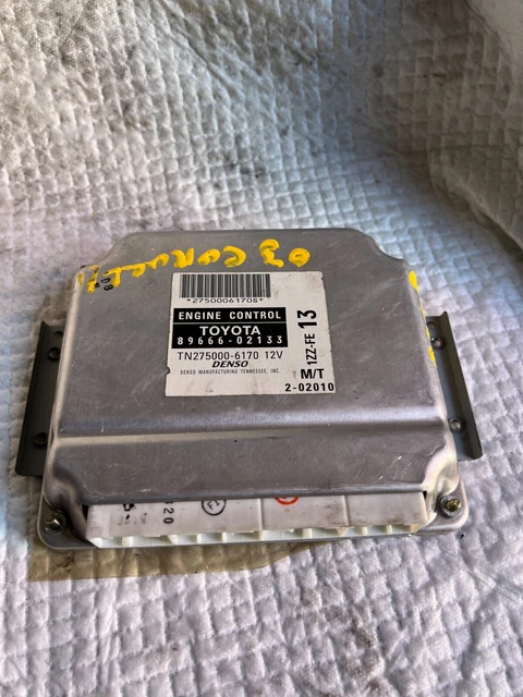 2003 TOYOTA COROLLA Ecm Engine Computer Pcm Ecu 89666-02133 Oem (1133 ...