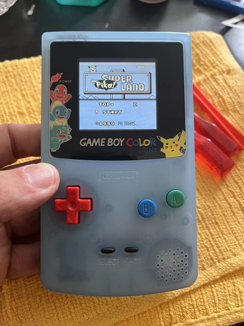 BACKLIT GITD POKÉMON Gameboy Color Nintendo GBC Cartridge Pikachu NES ...