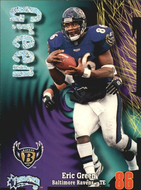 1998 SKYBOX THUNDER Rave Baltimore Ravens carte de football #99 Eric ...