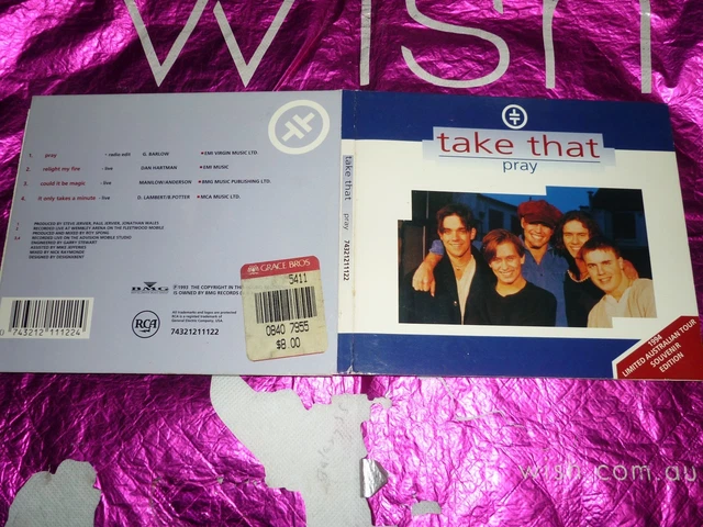 TAKE THAT - Pray (1994 Australian Tour Souvenir Edition) (Cd, 4 Tracks ...