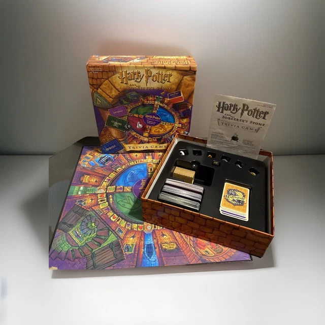 HARRY POTTER THE Sorcerer's Stone Trivia Board Game Mattel Not Complete ...
