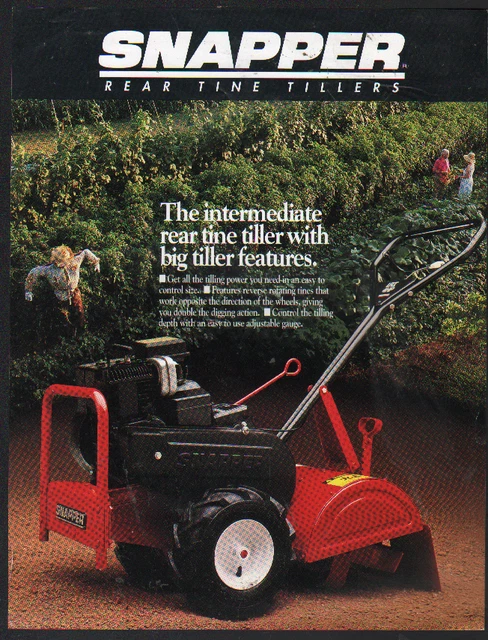 SNAPPER REAR TINE Garden Tiller Rotavator Brochure Leaflet £5.50 ...
