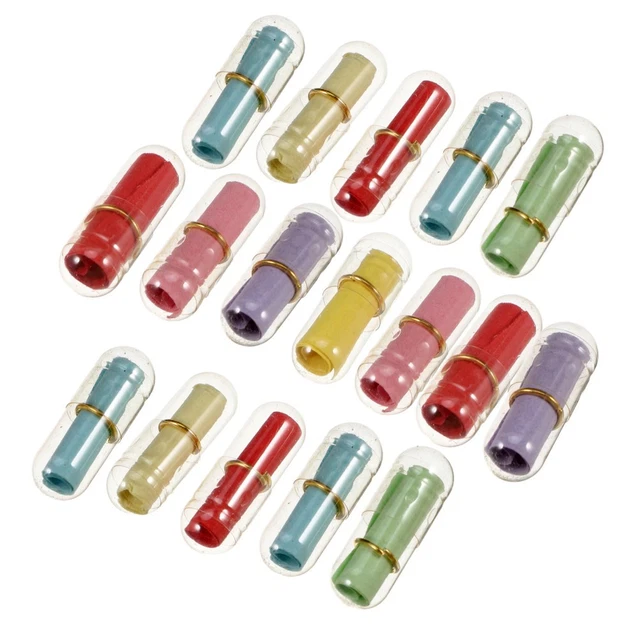 50 PCS WICCAN Supplies Spiritual Wishing Capsules Bottles Message Pill ...