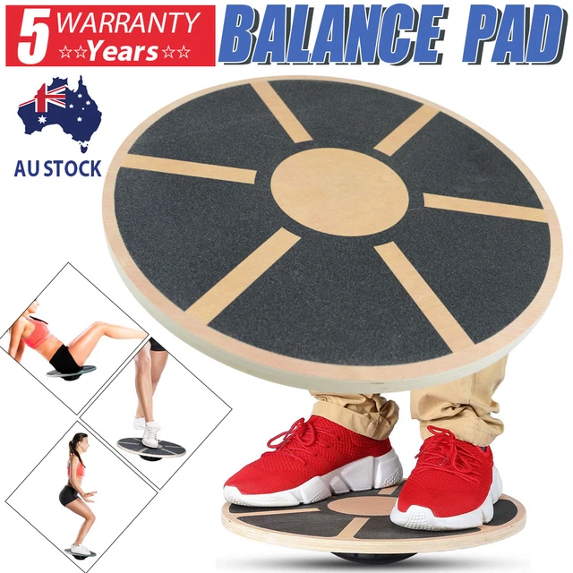 PROFESSIONAL BALANCE BOARD Wooden Fitness Wobble Yoga Pilate Support ...