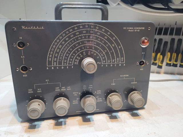 VINTAGE HEATHKIT RF-1U Radio Frequency Valve Signal Generator. £40.00 ...