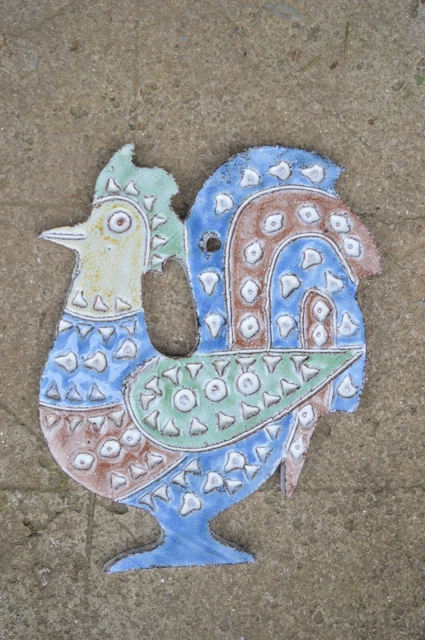 PLAQUE MURALE SIGNÉE Dominique (Robert) Perot Atelier du Vieux Moulin Vallauris EUR 120,00 ...