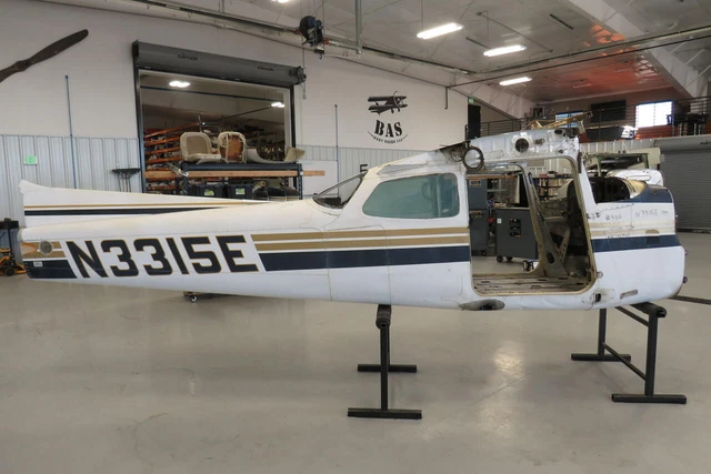 CESSNA 172N FUSELAGE w Airworthiness, Bill of Sale, Data Tag, and Log ...