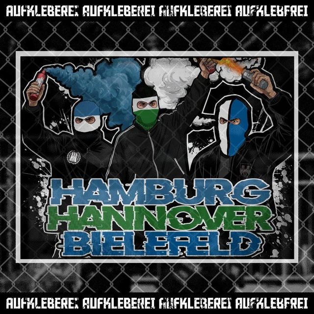 HAMBURG HANNOVER BIELEFELD Ultras Aufkleber Sticker "Hamburg Hannover ...