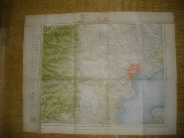MAP OF TOKYO Imperial Japanese Ordnance Survey Department 1928 Japan 6y ...