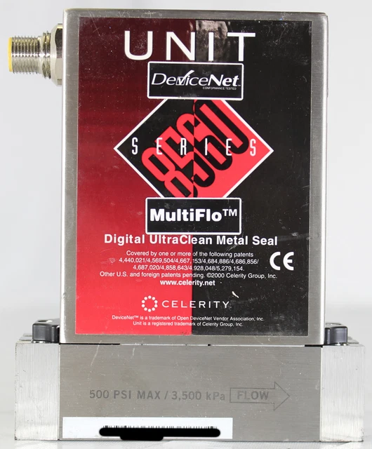 UNIT TECHNOLOGIES UFC-8565C 90cc MFloSC12 Mass Flow Controller Cal ...