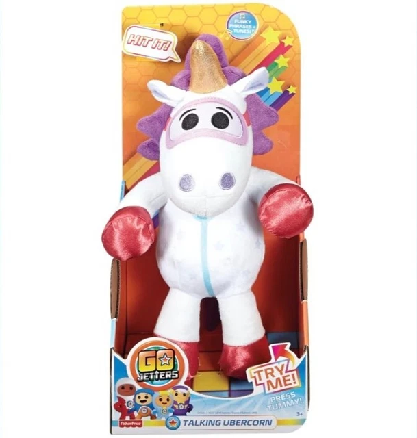 CBEEBIES GO JETTERS Talking 12” Ubercorn Unicorn Soft Plush Toy Fisher ...