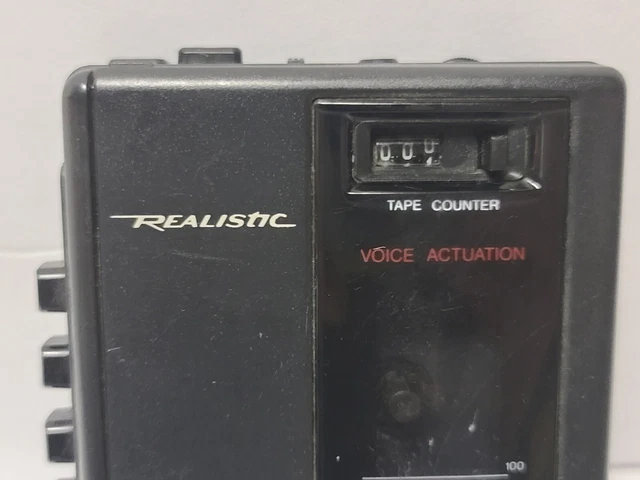 REALISTIC CTR-22 CASSETTE Tape Player Recorder Mic Built-in Speaker ...