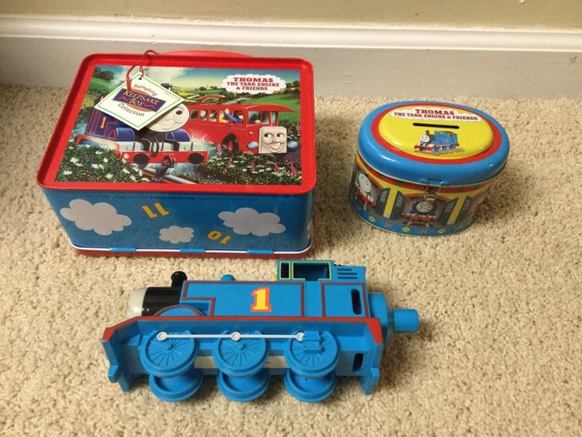 THOMAS THE TANK Engine And Friends Lunch Box 1997 + Small Bank + Horn ...