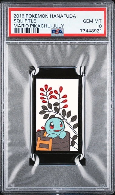 POKEMON SQUIRTLE RARE Mario Pikachu Pokemon Hanafuda Card TCG - PSA 10 ...