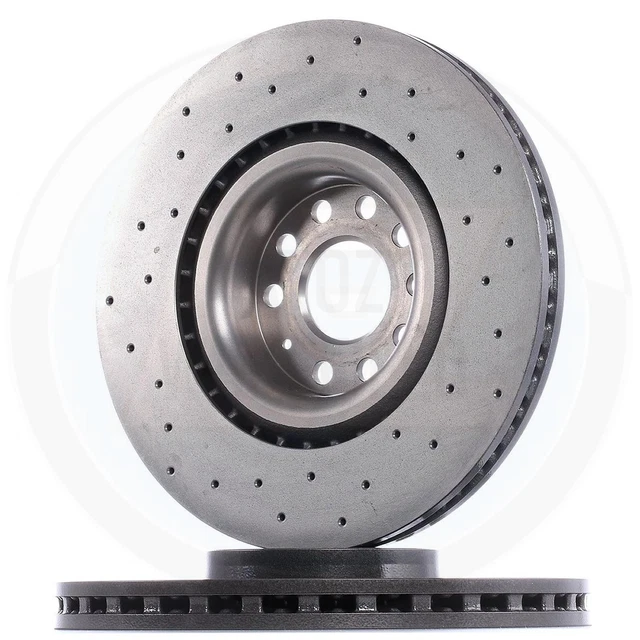 FOR SEAT LEON CUPRA R FRONT REAR DRILLED BREMBO XTRA BRAKE DISCS 345mm ...
