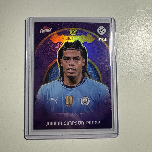 2025-26 TOPPS FUGENZ Jahmai Simpson-Pusey Gen Z RC /50 - Manchester ...